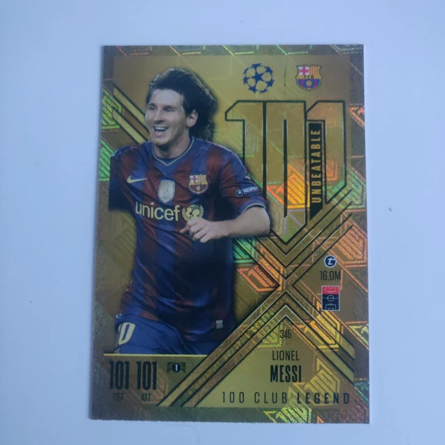 MATCH ATTAX EXTRA 2024/25 Messi 100 Club Unbeatable 101 #345 £9.25 ...
