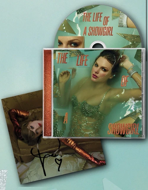 TAYLOR SWIFT THE Life of a Showgirl CD Picture 2 Hand Signed - PREORDER ...