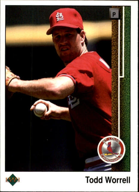 CARTE DE BASEBALL 1989 Upper Deck St. Louis Cardinals #512 Todd Worrell ...