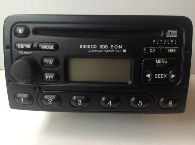 FORD RADIO/CD 6000 RDS E-O-N for MONDEO, Focus, Fiesta, Puma, Transit ...