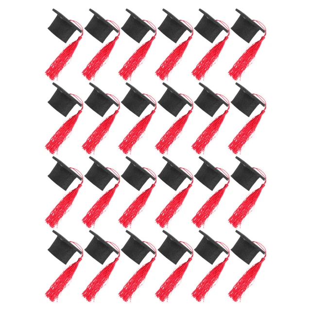 24 PCS MINI Graduation Cap Class of 2025 Bottle Toppers Party Hats £14. ...