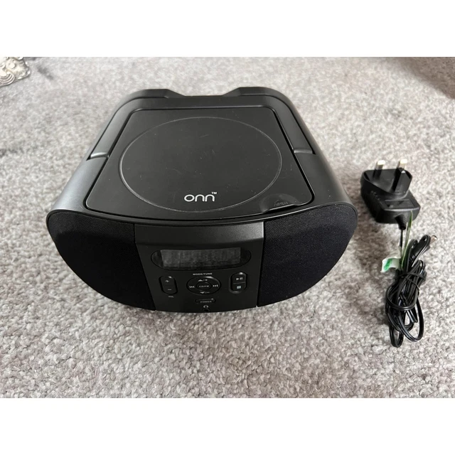 ONN BOOMBOX CD Player With FM Radio - LCD Screen - Battery Power or ...