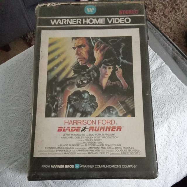 WARNER BROS VIDEO Blade Runner 1983 Harrison Ford Big Box Ex Rental ...