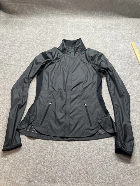 LULULEMON DEFINE FULL Zip Lightweight Back Vent Black Athletic Jacket ...