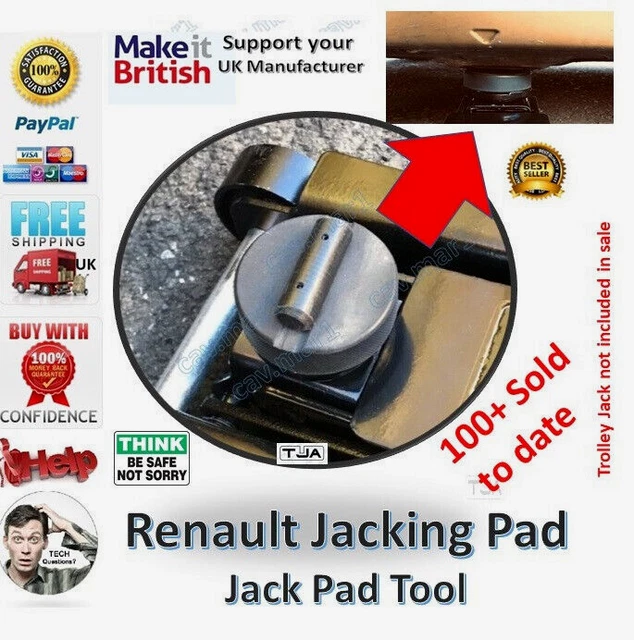 RENAULT JACK PAD Megane Scenic Alpine a110 Trolley Adapter lifting ...