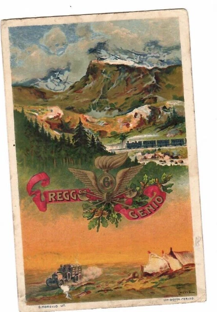 CARTOLINA MILITARE 6° Reggimento Genio Ferrovieri EUR 30,00 - PicClick IT