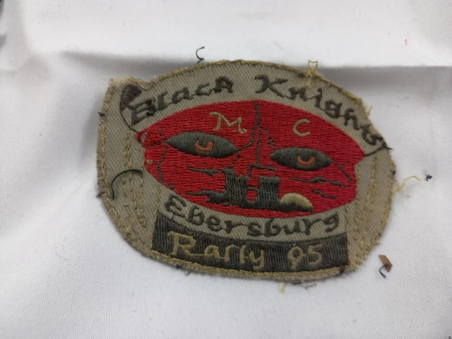 MC PATCH BLACK Knight Ebersburg Party 1995 Aufnäher Rocker Kutte ...
