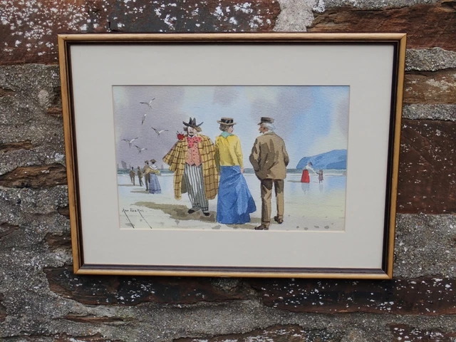 ROD PEARCE WATERCOLOUR painting framed Beach £198.32 - PicClick UK