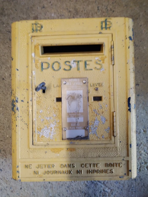 BOITE AUX LETTRES ancienne PTT LA POSTE 1951 réformée DEJOIE EUR 175,00 ...