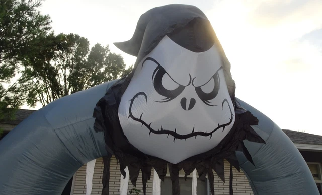 GEMMY AIRBLOWN HALLOWEEN Inflatable Short Circuit Reaper Archway 9.5 ...