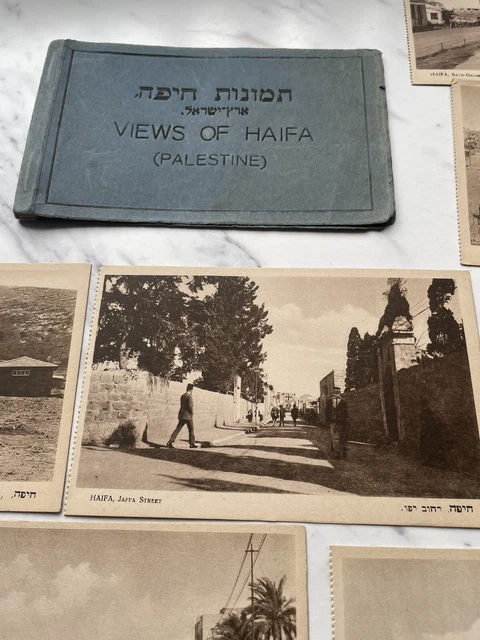 OLD ORIGINAL POSTCARDS views of HAIFA ( palestine ) £29.99 - PicClick UK