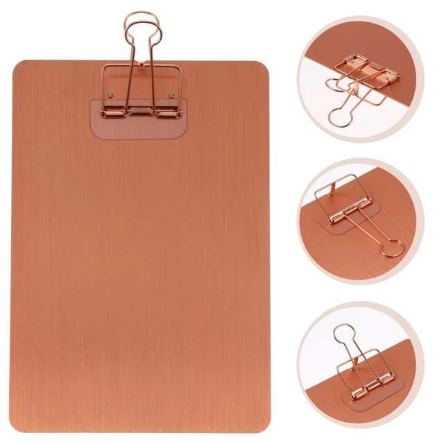 1PC METAL A5 Paper Clipboard A5 File Size Folder Plate Writing Splint ...