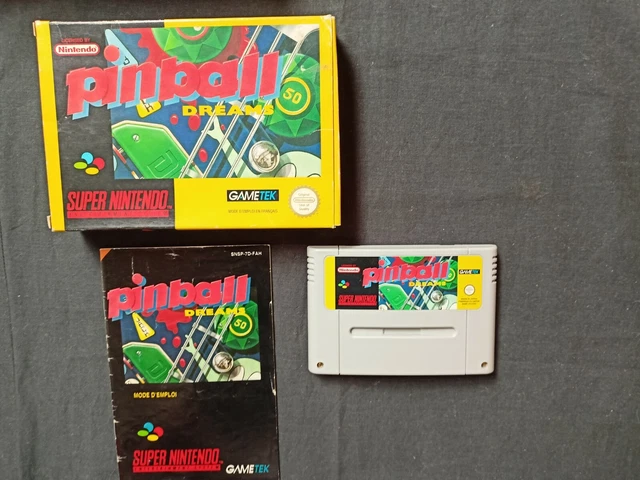 PINBALL DREAMS SUPER Nintendo snes Complet Nes EUR 39,99 - PicClick FR