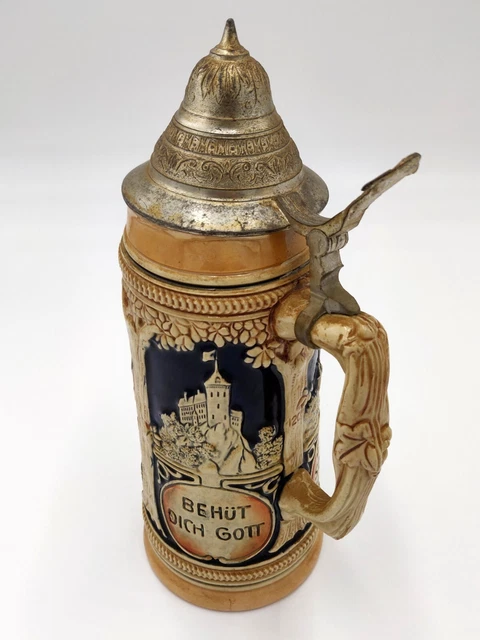 ANCIENNE CHOPE À bière THEWALT 120 Beer Stein West Germany couvercle ...