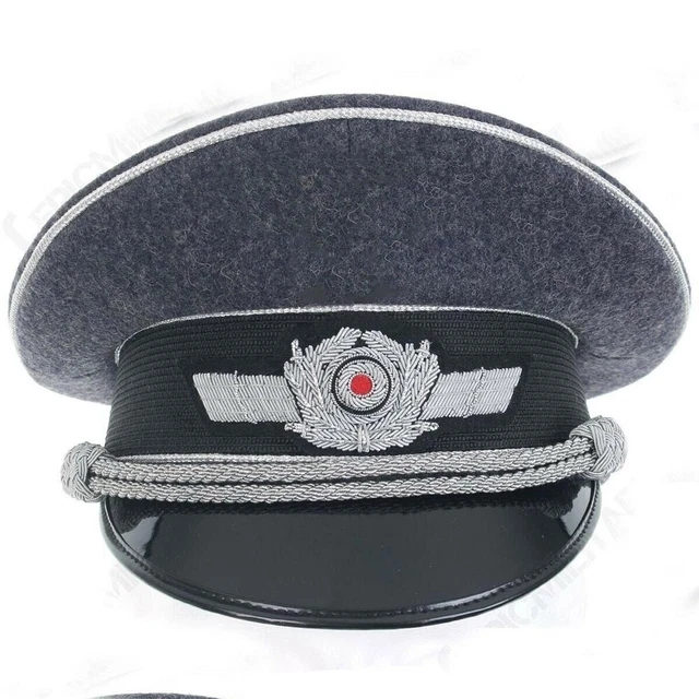 WW2 GERMAN LUFTWAFFE Officers Visor Cap - Reproduction Fallshirmjager ...