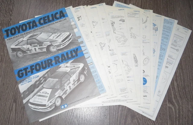 TAMIYA 1/10 TOYOTA Celica GT-Four Rally TA01 Instruction Manual (for ...