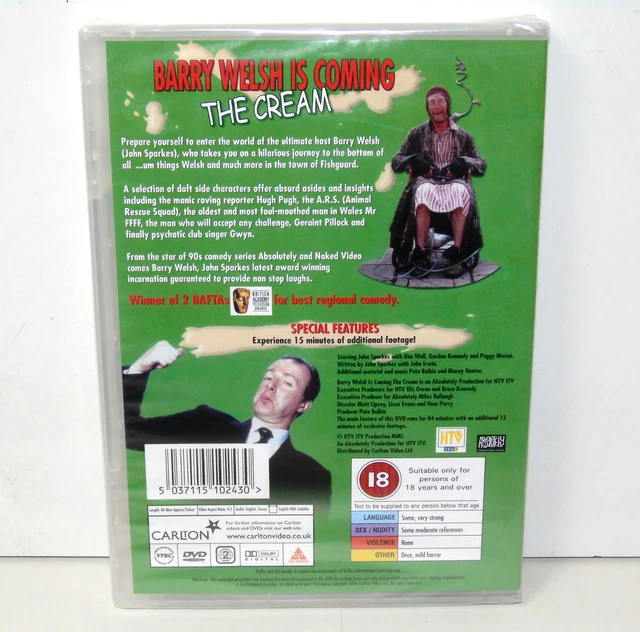 BARRY WELSH IS Coming The Cream DVD, New & Sealed £14.99 - PicClick UK