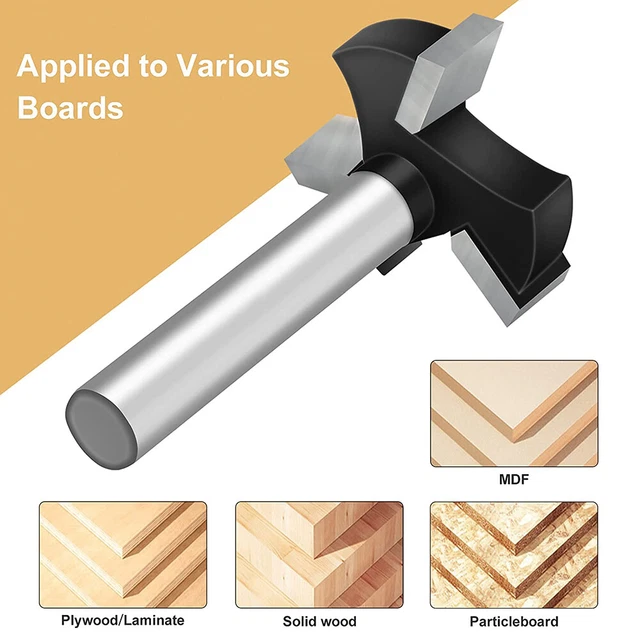 CNC SPOILBOARD SURFACING Slab Flattening Router Bits 1/4 inch Shank 1 ...