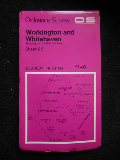 ORDNANCE SURVEY MAP - Workington & Whitehaven - Cumbria, Cockermouth ...