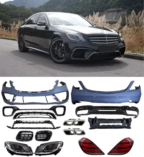 MERCEDES S CLASS W222 2013-17 S63 Amg Conversion Body Kit Primed ...