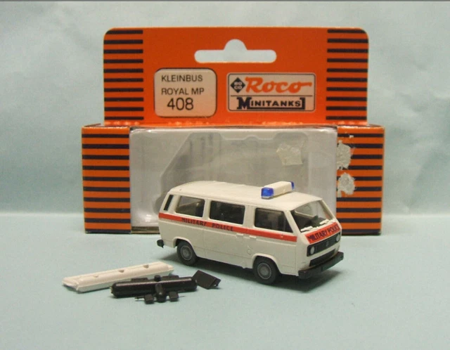 ROCO MINITANKS - VW VOLKSWAGEN T3 KLEINBUS MILITARY POLICE ROYAL MP 408 ...