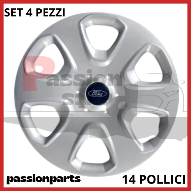 COPRICERCHI FORD KA Dal 2009 14" R14 Coppe Ruota Copriruota Borchie Set ...