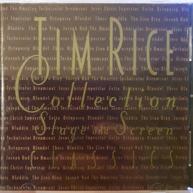 TIM RICE COLLECTION Stage And Screen Classics Cd Rare Film & Theatre ...