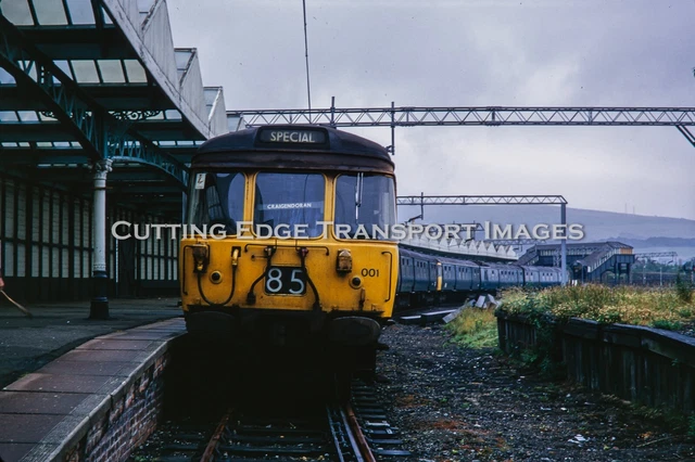 ORIGINAL RAILWAY SLIDE: EMU at Craigendoran, on a Special July 1972 47/ ...
