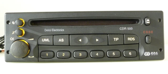 AUTORADIO OPEL DELCO CDR 500 Radio CD mit Code, Astra, Omega , Corsa ...