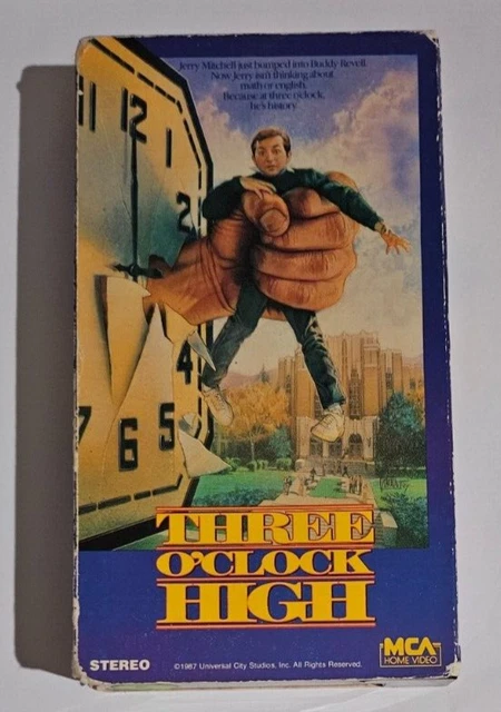 CASEY SIEMASZKO THREE OCLOCK O'CLOCK HIGH mitch pileggi VHS VIDEOTAPE ...