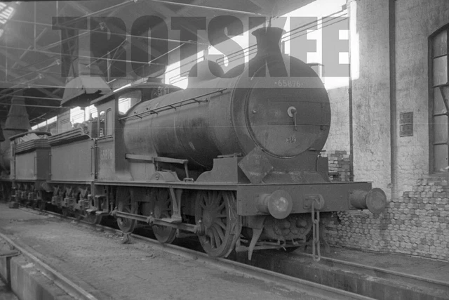 35MM NEGATIVE BR British Railways Steam Loco 65876 Class J27 Blyth 1963 ...