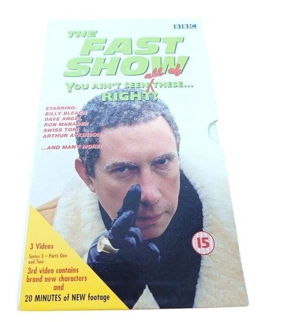 THE FAST SHOW Boxset Video VHS BBC Rated 12 Collectable Set of 3 Retro ...