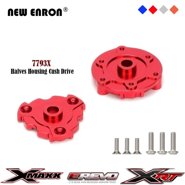7793X 2PC HALVES Housing Cush Drive For RC Car Traxxas Maxx ERevo 2.0 ...