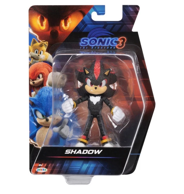 SONIC THE HEDGEHOG 3 Movie Shadow The Hedgehog RARE 5 Inch Figure Wave ...