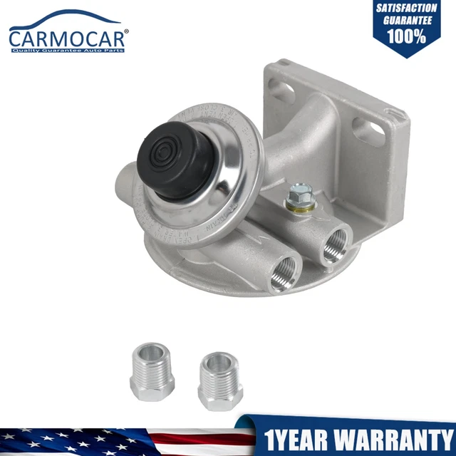 DIESEL FUEL FILTER Mounting Base Hand Priming Pump M16X1.5MM 1-14" Spin ...