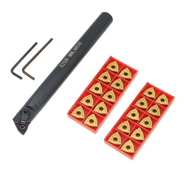 PORTE-BARRE D'ALÉSAGE POUR outil de tournage de tour avec 20 inserts en carbure EUR 52,62 ...