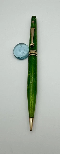 JADE GREEN WAHL Eversharp GOLD SEAL Mechanical Pencil ROLLER CLIP vgc ...