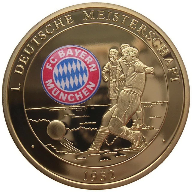 FC BAYERN MÜNCHEN - Münze-Medaille - 1. Deutsche Meisterschaft 1932 EUR 20,00 - PicClick DE