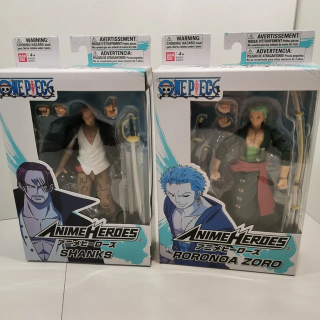 RORONOA ZORO & Shanks, One Piece, Ban Dai Anime Heroes, Still Sealed ...