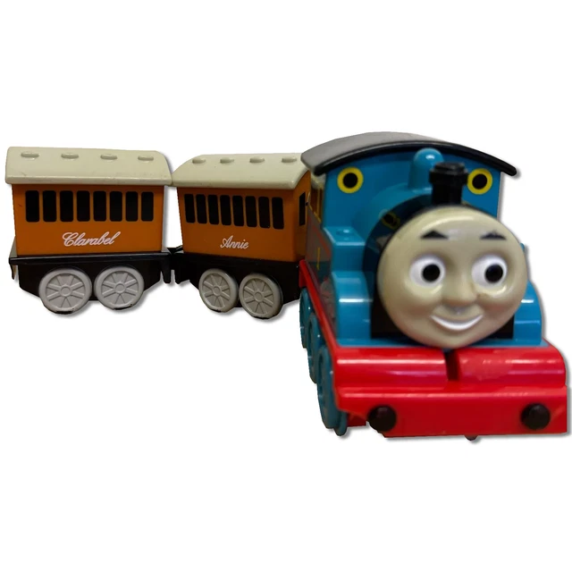 THOMAS THE TANK Engine Pull Along Train w Sound Clarabel Annie Vintage ...
