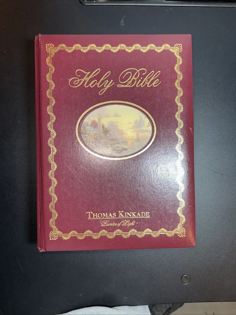 HOLY BIBLE THOMAS Kinkade Painter of Light HC NKJV 2002 - VERY GOOD $12 ...