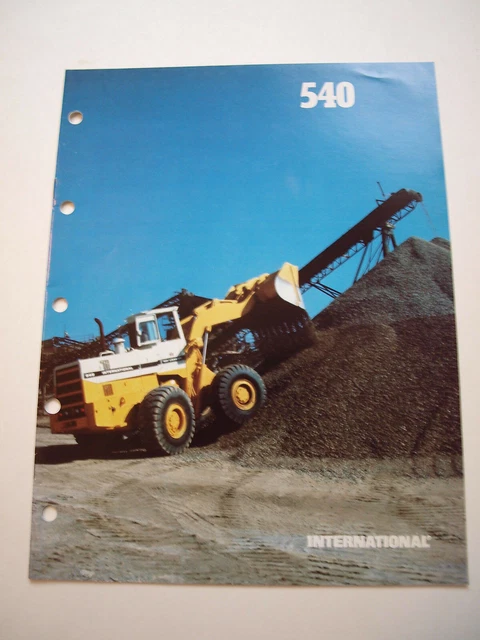 IH INTERNATIONAL HOUGH 540 Front-End Wheel Pay Loader Color Brochure ...