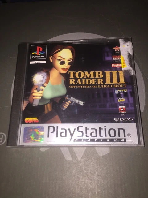 1998 SONY PLAYSTATION PS1 Game Adventures LARA CROFT TOMB RAIDER 3 ...