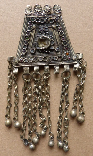 BIJOUX ETHNIQUE ARABE Maghreb colonial bijou ancien breloque pendentif ...