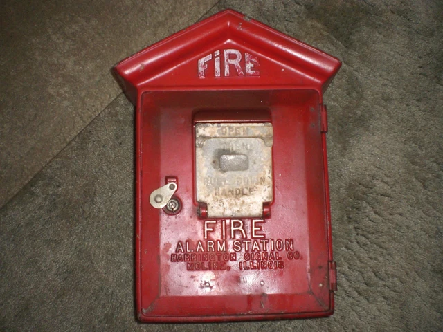 VINTAGE HARRINGTON SIGNAL Fire Alarm Box with Key $499.00 - PicClick