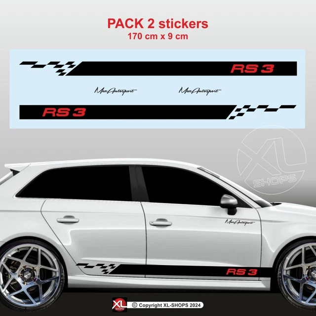 STICKER SPORT POUR AUDI A3 RS3 aufkleber decal adesivi pegatina ...