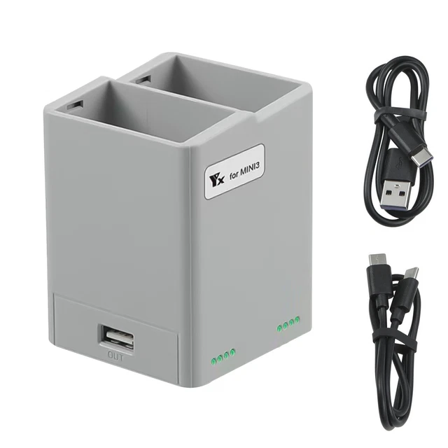 TWO WAY USB QC3.0 Battery Charger Box Charging Hub Power Bank For DJI ...