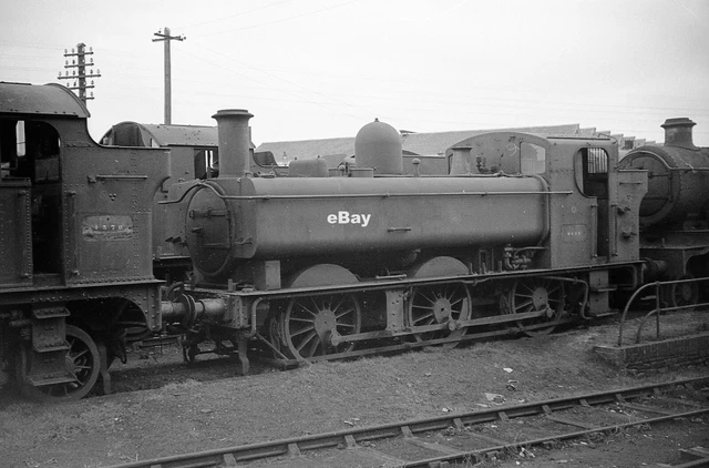 RAILWAY STEAM NEGATIVE 6400 Class 6425 Swindon 1960s + Copyright £4.75 ...