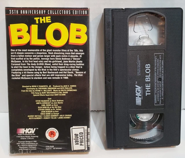 THE BLOB (VHS, 1995) 1958 Version $9.99 - PicClick CA