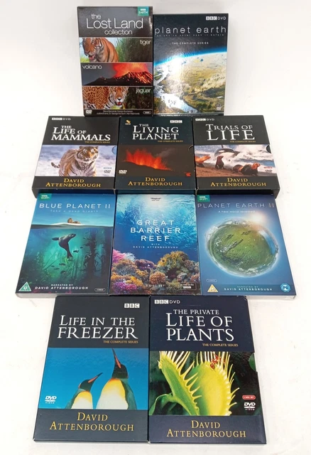 DAVID ATTENBOROUGH BBC Nature Documentary DVD Bundle x10 Various Animal ...